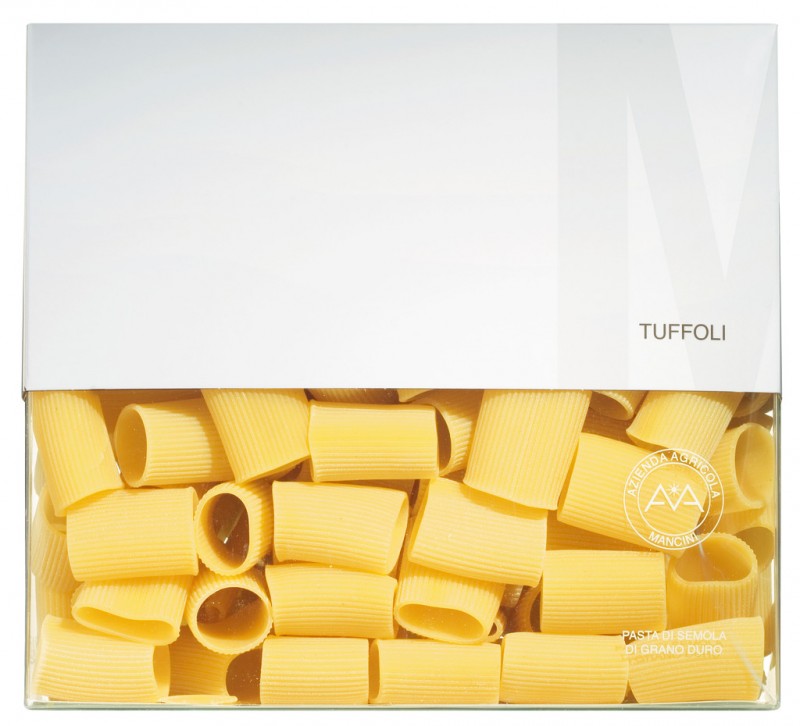 Tuffoli, pasta de semola de trigo duro, gran formato, Pasta Mancini ...