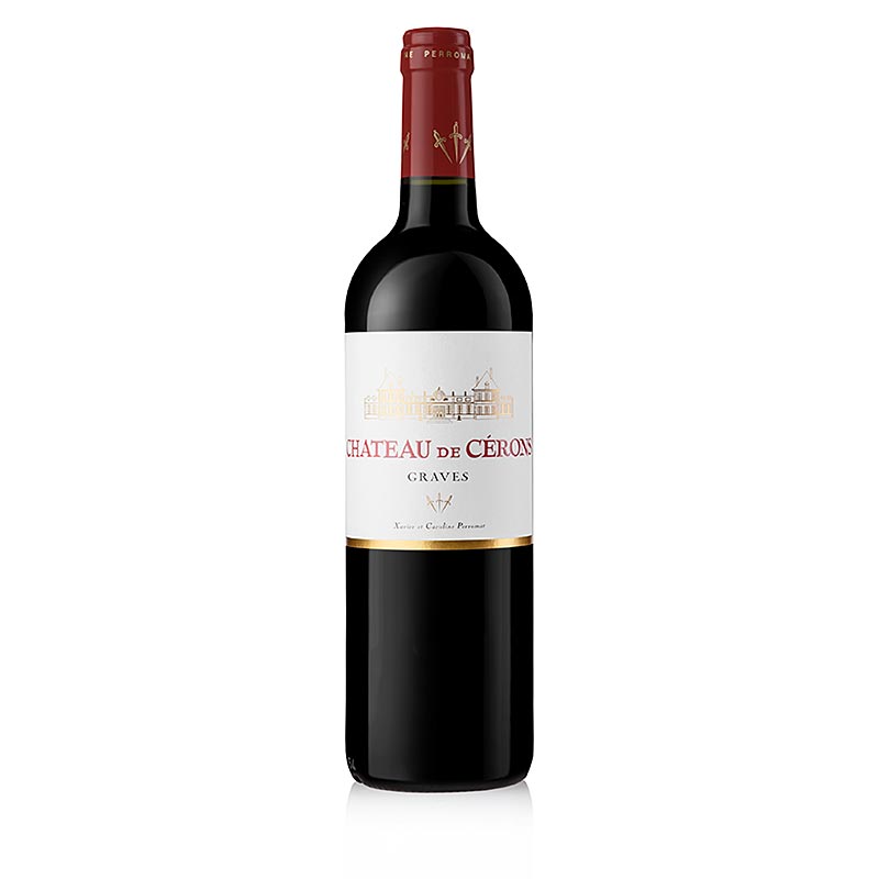 2020 Graves wain merah, kering, 14.5% vol., Chateau de Cerons, 750ml, Botol