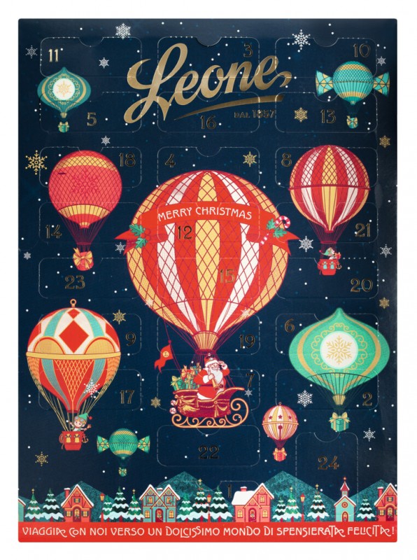 Kalendar Advent, Kalendar Advent dengan gula-gula dan coklat, Leone ...
